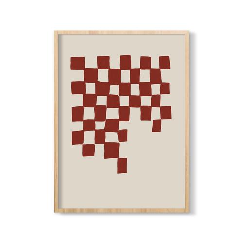 Jual Poster "Checkerboard" + Premium Frame Kayu - Hitam+mat, Frame ...