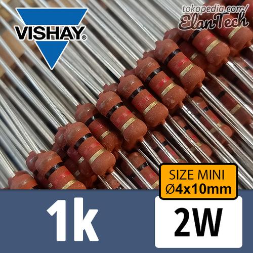 Jual Resistor 1k 2W Vishay PR02 miniaturized size 1 Kilo Ohm Elantech ...