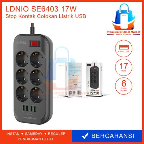 Jual LDNIO SE6403 Stop Kontak POWER STRIP 6 With 4USB Colokan Listrik - Jakarta Pusat - Premium ...