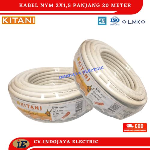 Jual Kabel listrik Kitani NYM 2X1,5 panjang 20 meter Kabel listrik ...