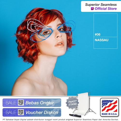 Promo Background Paper Kertas Polos Seamless Studio 2.7x11M 06 Nassau ...