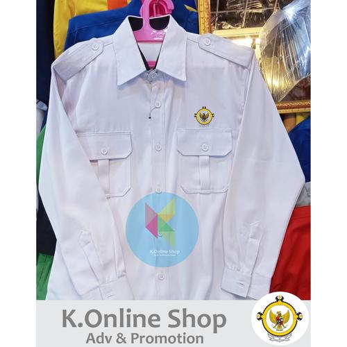 Jual kemeja BPK RI Seragam BPK RI Baju BPK RI Lengan Panjang Putih ...
