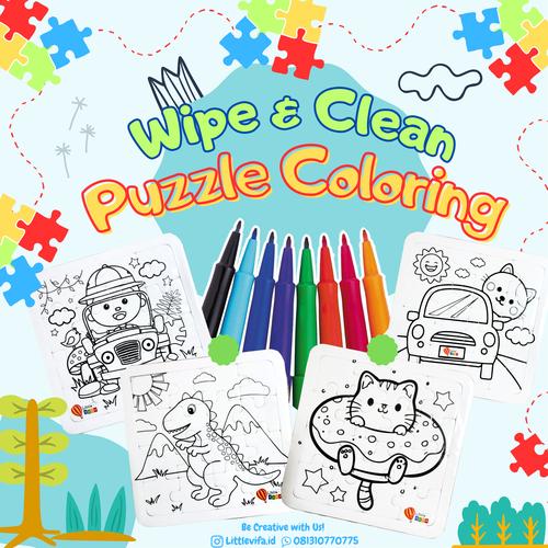 Jual Mewarnai Wipe and Clean Puzzle anak / aktivitas mewarnai anak ...
