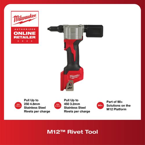 Jual Milwaukee Rivet Tool M12 BPRT-0C - unit only - Jakarta Barat ...