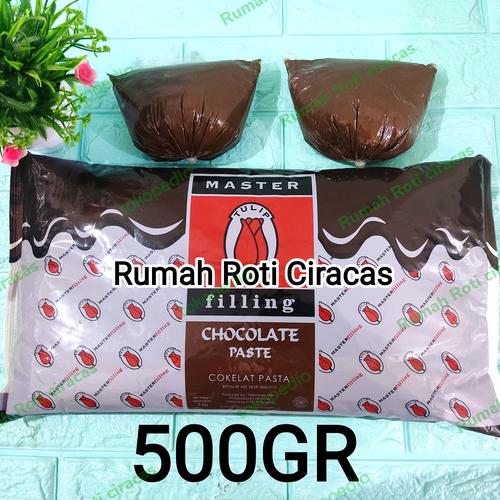 Jual SELAI CHOCOLATE 500GR TULIP ISIAN ROTI COKLAT FILLING 500GR CHOC ...
