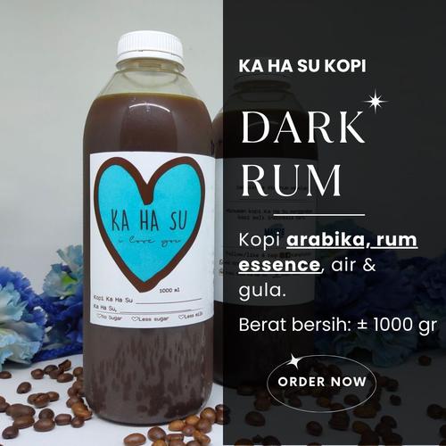 Jual Ka Ha Su Family Dark Rum Coffee Drink 1 liter ltr lt 1000 ml Kopi ...