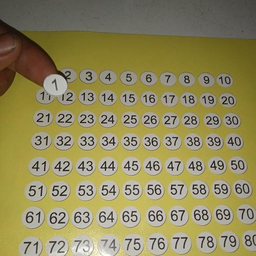Jual STICKER LABEL ANGKA BULAT - Jakarta Barat - Muntaki | Tokopedia