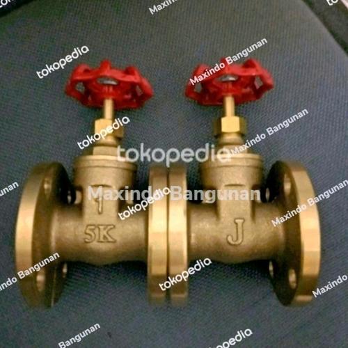 Jual Gate Valve 5K Kuningan 4" Inch / Gate Valve Flange 5K Bronze ...