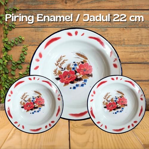 Jual Piring seng / Enamel jadul Motif 22 cm - Jakarta Barat - dapurkita ...