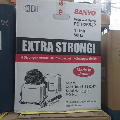 Jual Pompa Sanyo PDH255JP jetpamp hisapan 30meter. made in jepang ...