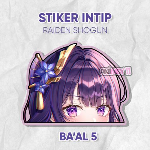 Jual Stiker Intip Raiden Shogun Baal Genshin Impact Sticker Waterproof ...