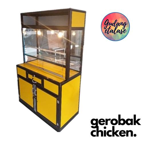 Jual Gerobak KFC fried chicken ayam goreng kaca alumunium/Etalase chicken - Kab. Bogor ...