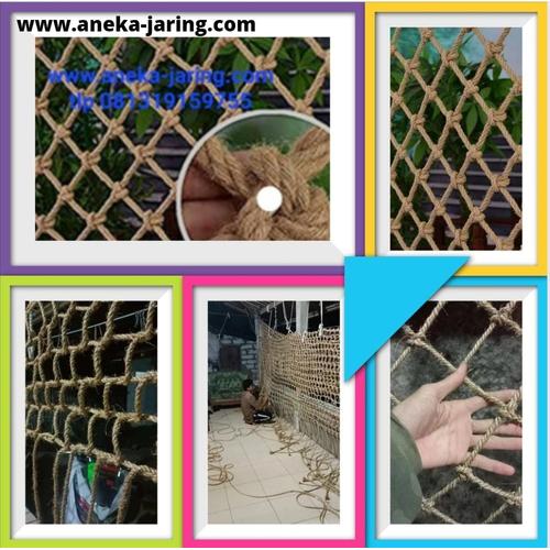 Jual Jaring Safety bahan serat kelapa/tali manila 10mili size 10cm-20cm ...