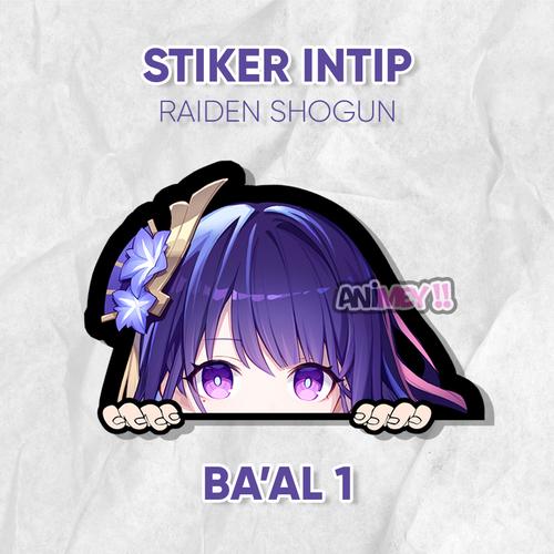 Jual Stiker Intip Raiden Shogun Baal Genshin Impact Sticker Waterproof ...