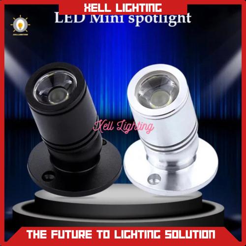 Jual Lampu Downlight Mini LED Spotlight 1 WATT Sorot Etalase LED - Silver, Putih Hangat ...