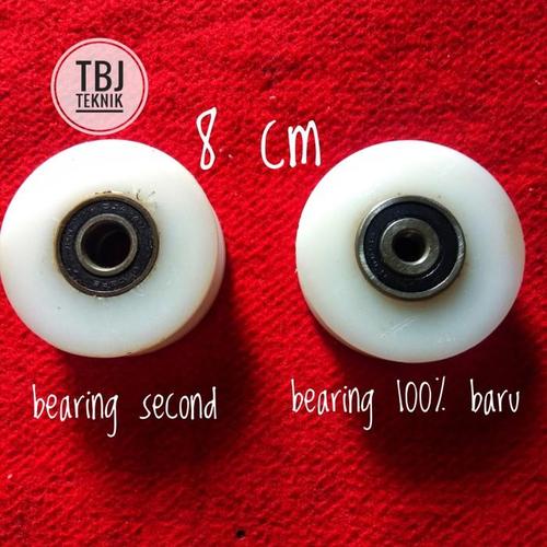 Jual roda pagar nilon 8 cm tanpa rumah roda - rel besi siku2 - Kab ...