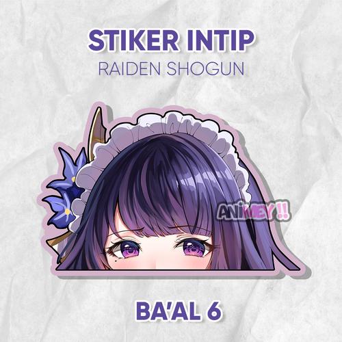 Jual Stiker Intip Raiden Shogun Baal Genshin Impact Sticker Waterproof ...