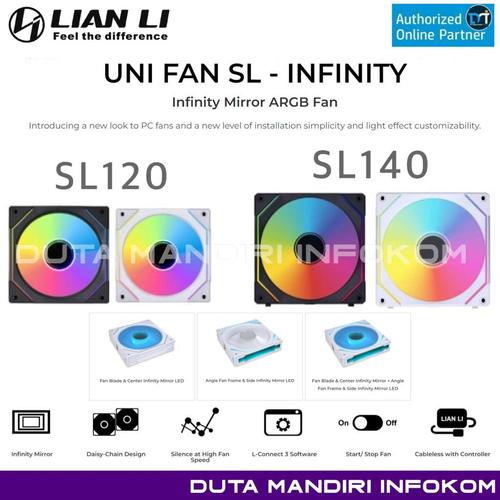 Jual Lian Li Uni Fan SL INFINITY 120 I 140 - Mirror ARGB Fan Single ...