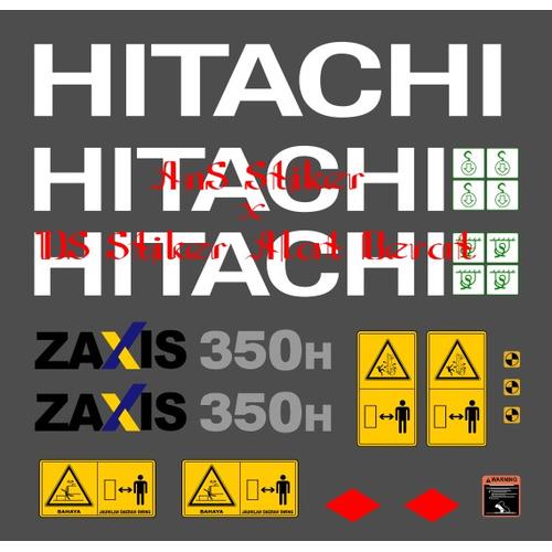 Jual Sticker Excavator HITACHI Zaxis 350 H Stiker Alat Berat - Kota ...