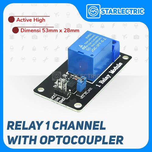 Jual Relay 1 Channel 5V With OptoCoupler Active High Trigger - Jakarta ...