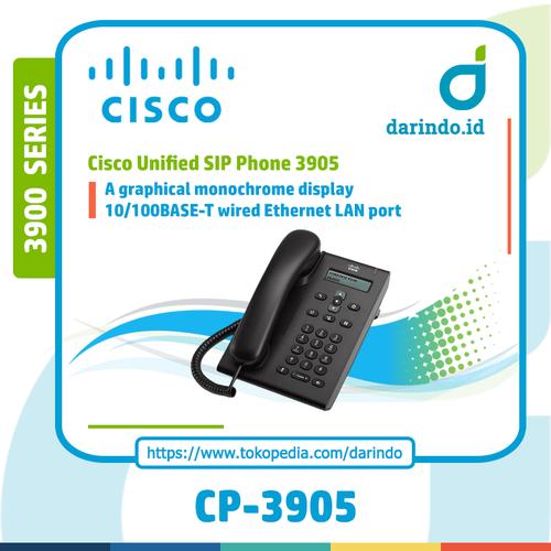 Jual Cisco Unified SIP Phone 3905 [CP-3905=] - SNTC 1 Tahun - Jakarta Pusat - Darindo ...