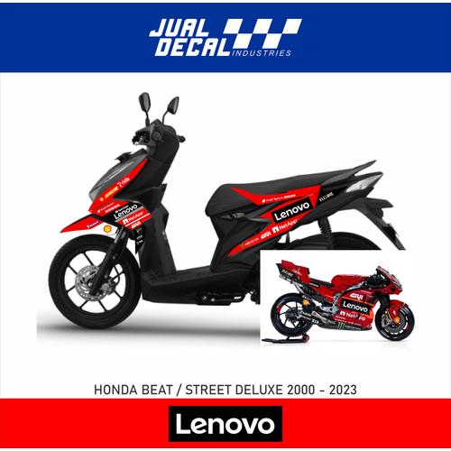 Jual Stiker Motor Honda Beat Deluxe Street LENOVO DUCATI MotoGP Team ...