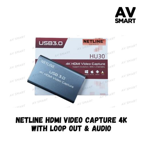 Jual NETLINE HU30 HDMI VIDEO CAPTURE 4K WITH LOOP OUT & AUDIO - Jakarta ...