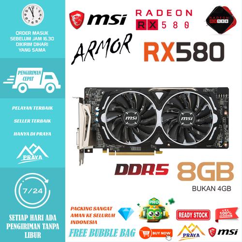 Jual VGA GRAPHIC CARD RADEON AMD RX 580 RX580 XFX MSI BUKAN NVIDIA ...