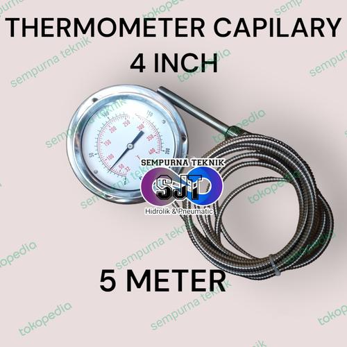 Jual THERMOMETER 4"INCH CAPILLARY 5 METER / THERMOMETER CAPILLARY 4 ...
