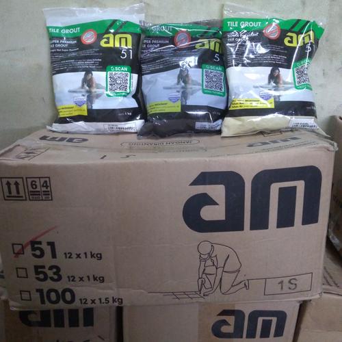 Jual AM 51 SUPER PREMIUM TILE GROUT 1 KG(SEMEN PENGISI NAT KRAMIK ...