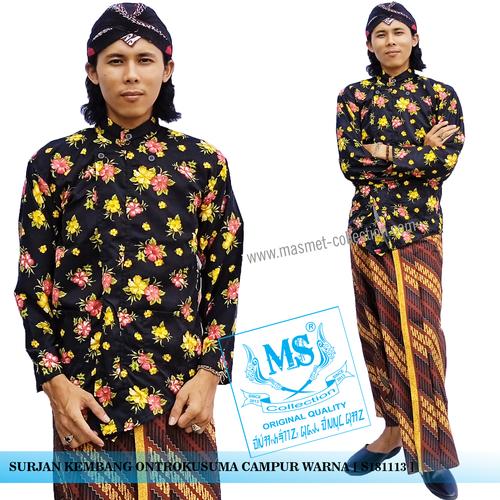 Jual SURJAN KEMBANG ONTROKUSUMA CAMPUR WARNA [ S181113 ] pakaian adat ...