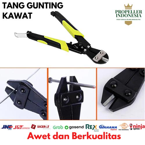 Jual Tang Gunting Kawat Besi Kabel Pemotong Baja Bolt Cutter 8 Inch ...