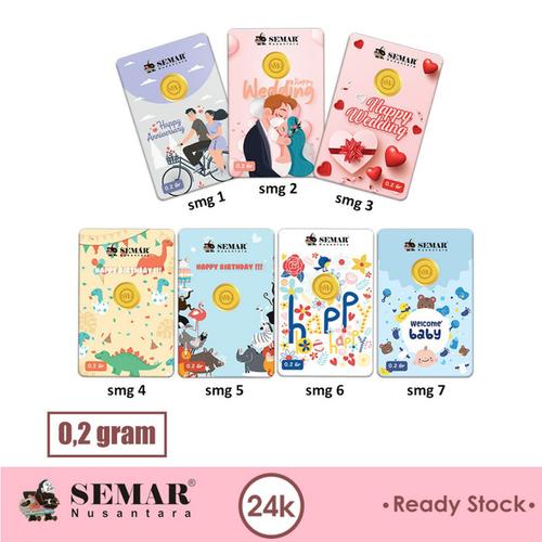 Jual Logam Mulia SMG Press Gift Series 0.2gr Emas Batangan Semar ...