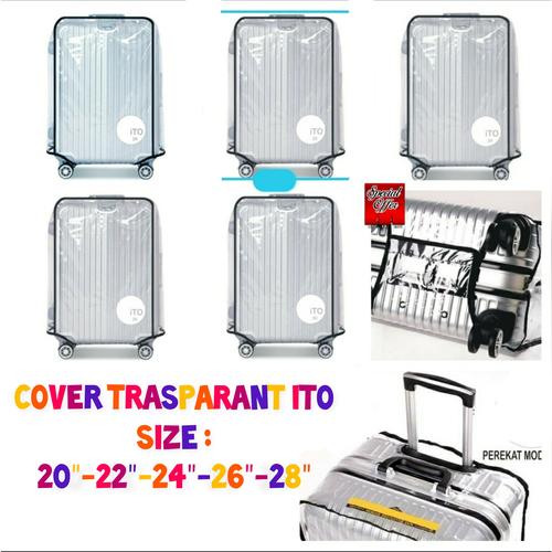 Jual Cover Koper Transparan 20 22 24 26 28 inch Sarung Koper Bening ...