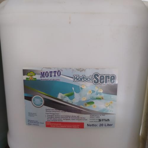 Jual karbol sereh motto X-tra 20 liter - Kota Tangerang Selatan ...