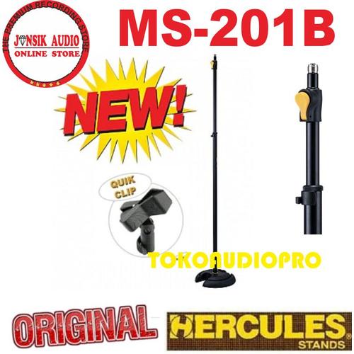Jual Hercules MS201B PLUS Round Base Straight Microphone Stand Ms-201B ...