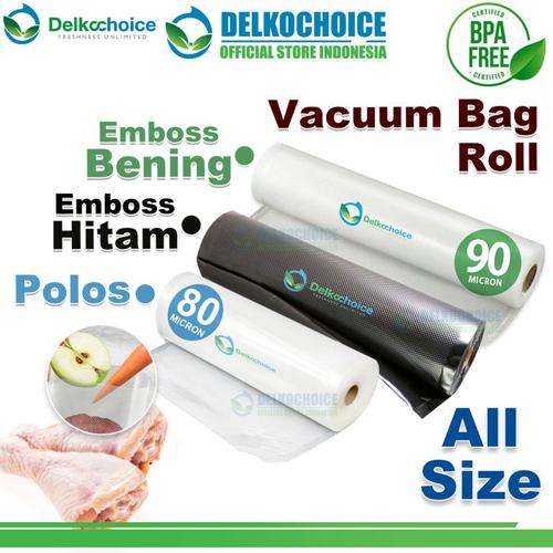 Jual Vacuum POLOS EMBOSS ROLL SMOOTH BINTIK Plastik Vakum Makanan ...
