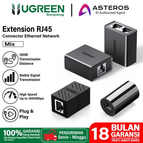 Promo LAN UTP Barel Connector Sambungan Kabel LAN RJ45 Cat 5e Cat 6 ...