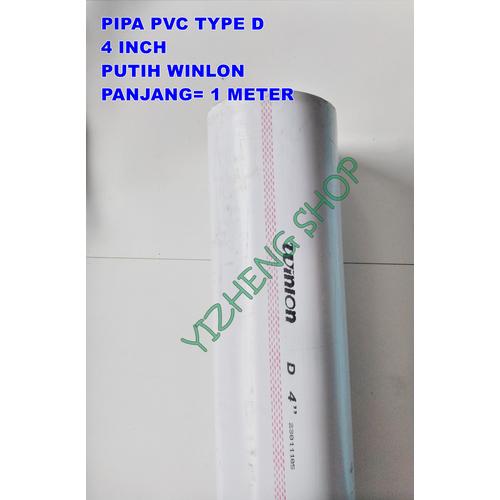 Jual PIPA PVC 4 INCH PANJANG 1 METER PUTIH WINLON - Kab. Sidoarjo ...