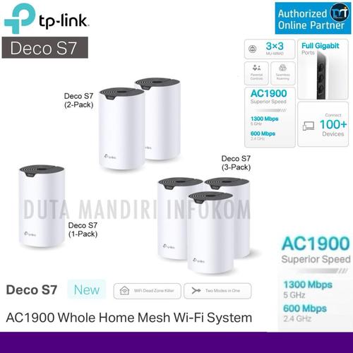 Jual TP-Link Deco S7 - AC1900 Whole Home Mesh Wi-Fi System Dual Band ...