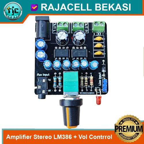 Jual Amplifier LM386 Stereo Audio Power Amplifier Mini Ampli 5V 12V ...