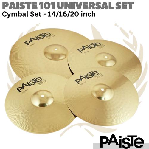 Promo PAISTE 101 UNIVERSAL Cymbal Set | Simbal Brass 14", 16", 20" inch ...