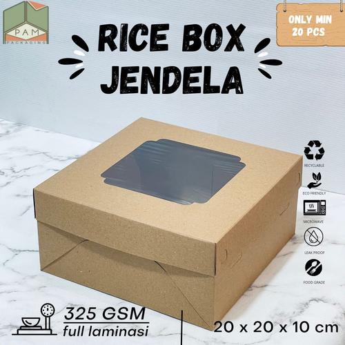 Jual RICE BOX JENDELA/CATERING BOX JENDELA/BOX MAKANAN - RICEBOX 18X18 ...