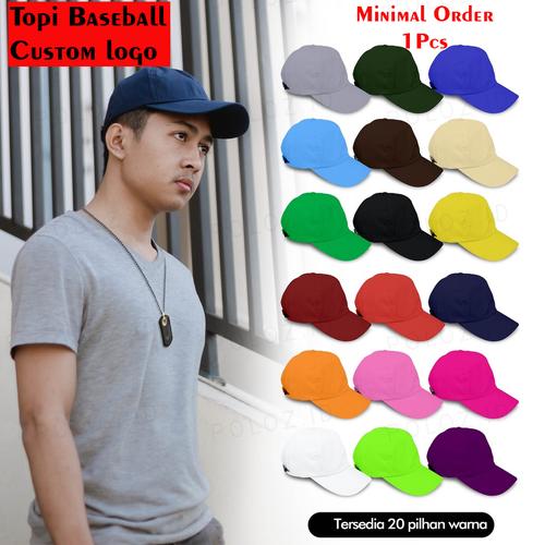 Jual Topi Baseball Custom Sablon Logo Full Color Warna Design Bebas ...