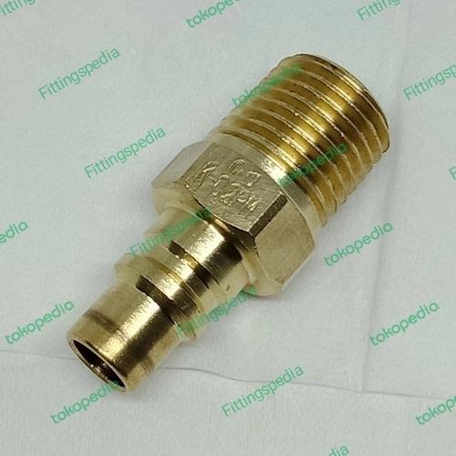 Jual Fitting Quick Coupler Kopler PM 20 1/4" Brass Nitto - Jakarta ...