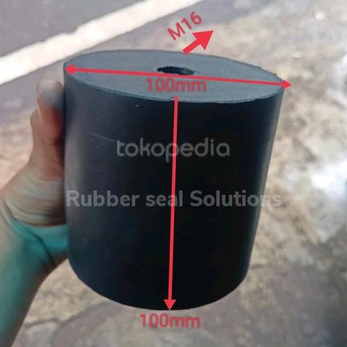 Jual Karet kabin 100x100 Lubang 16mm alas ganjelan peredam getaran ...