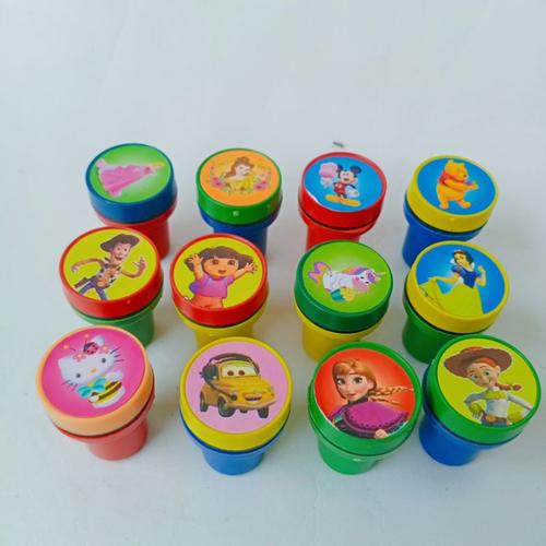 Jual Mainan Anak Mini Round Stamp Stempel Tinta Cap Lucu - Jakarta ...
