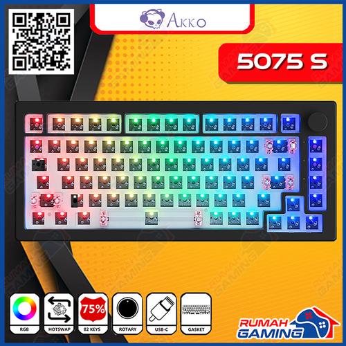 Jual AKKO 5075 - 75% - RGB - GASKET - BAREBONE - MECHANICAL KEYBOARD ...
