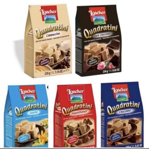 Jual Loacker Quadratini Wafer 250gr - Wafer Biskuit Snack - vanille ...