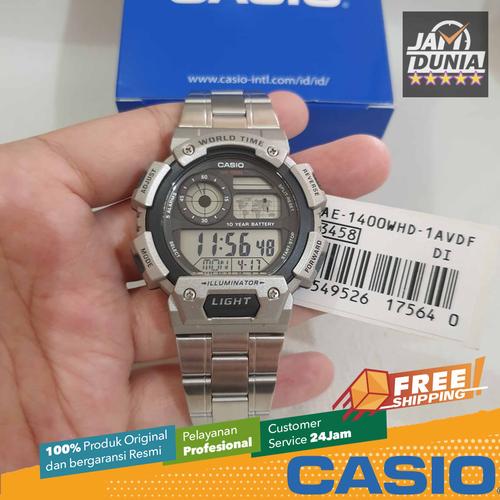 Promo CASIO ORIGINAL - AE 1400WHD 1A 1 - Jam Tangan PRIA - Stainless DUNIA - Kota Tangerang ...